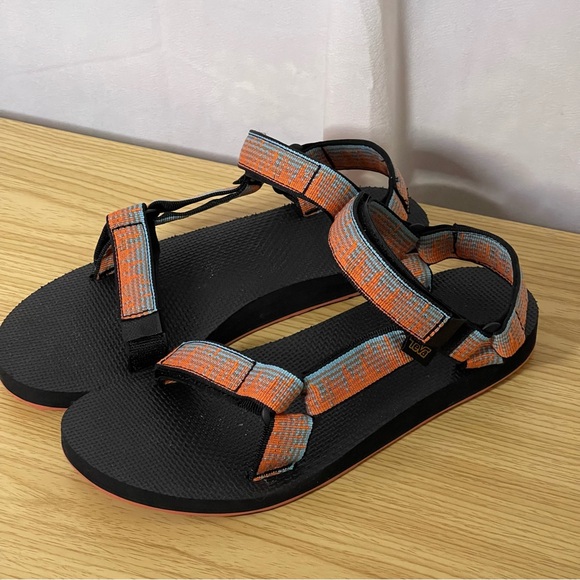 Teva | Shoes | Teva Sandals In Blue And Orange Women Size 9 | Poshmark